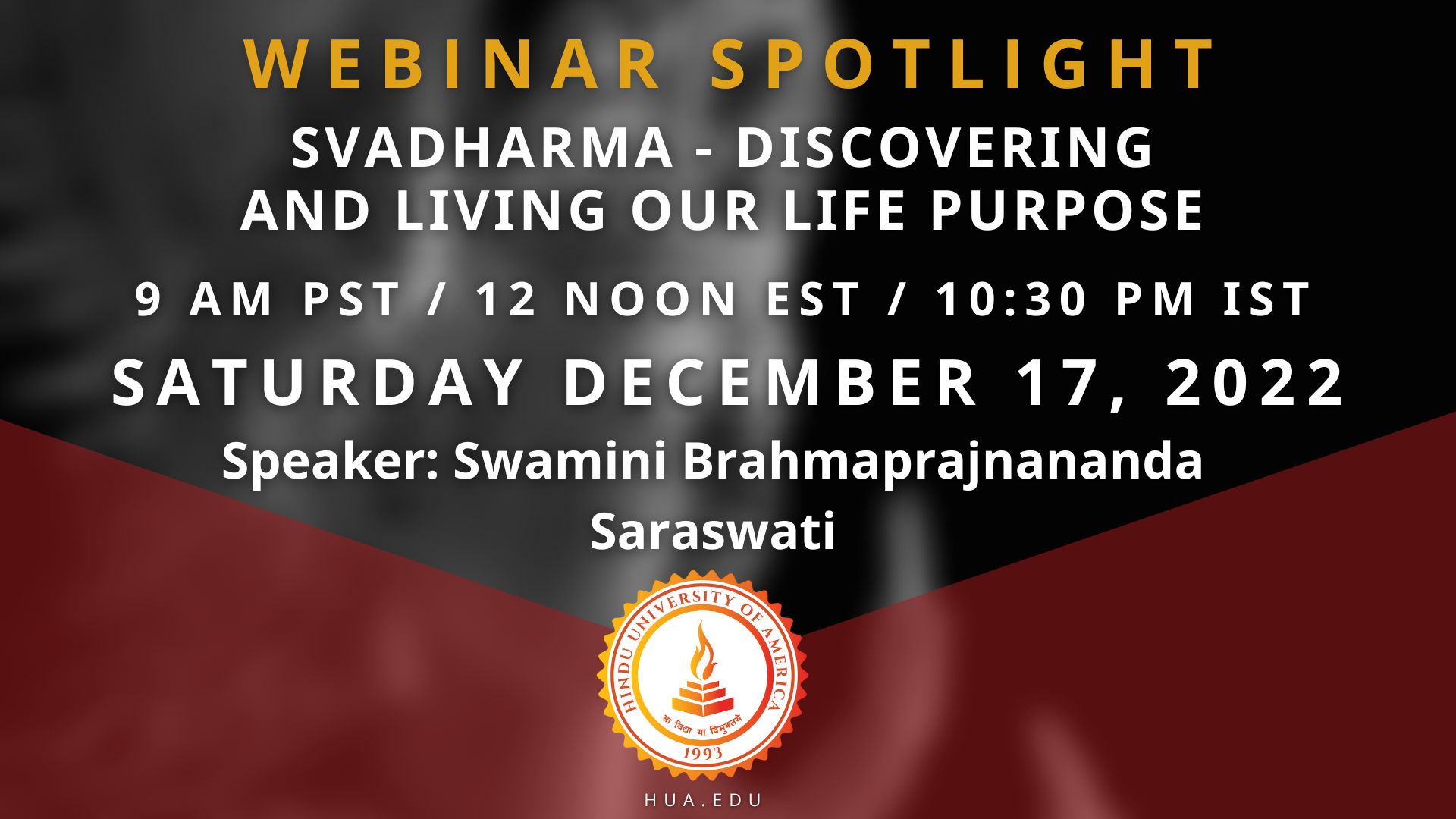 Svadharma - Discovering and living our life purpose confirmation